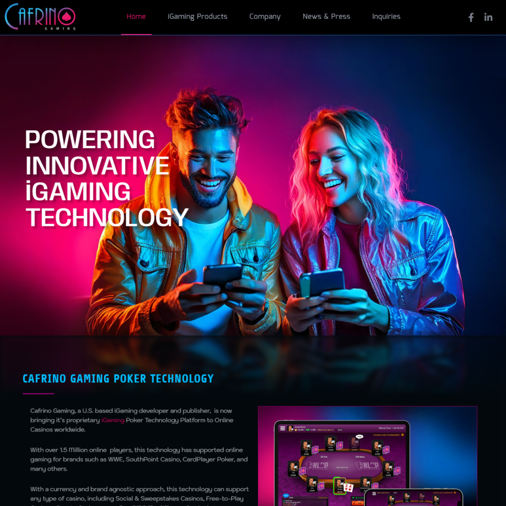 Cafrino Gaming Rebrand - Vudu Digital Marketing